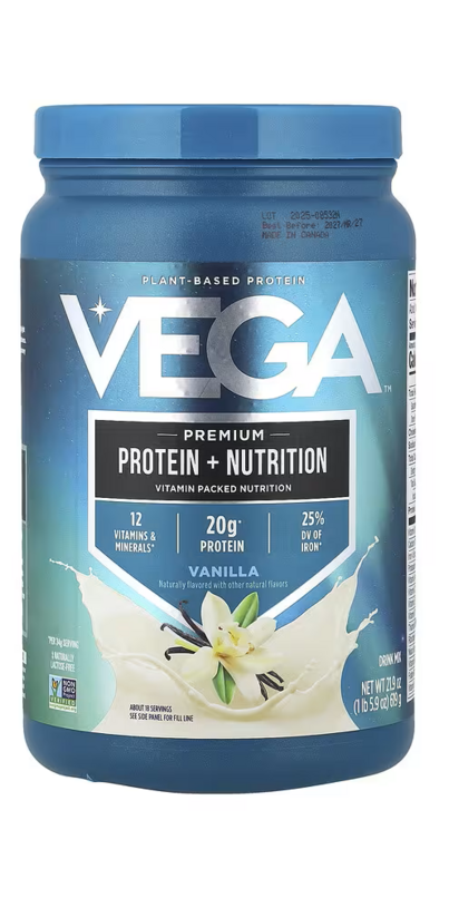 Achetez Vega Vega Plante-Based Premium Protein + Nutrition Vanilla chez ...