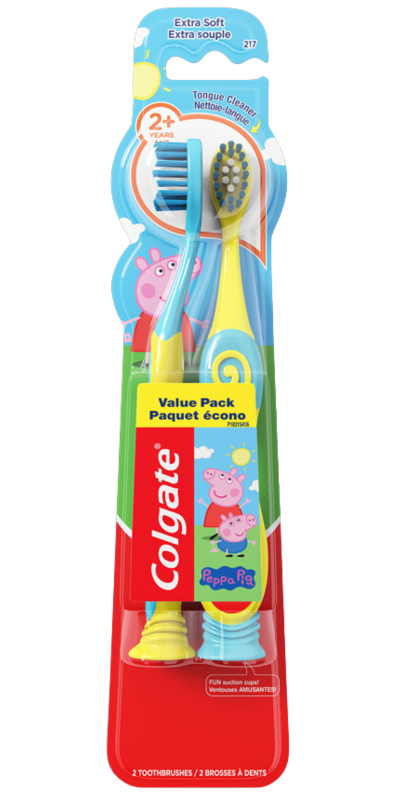 Buy Colgate Kids Extra Soft Toothbrush with Suction Cup Peppa Pig at ...