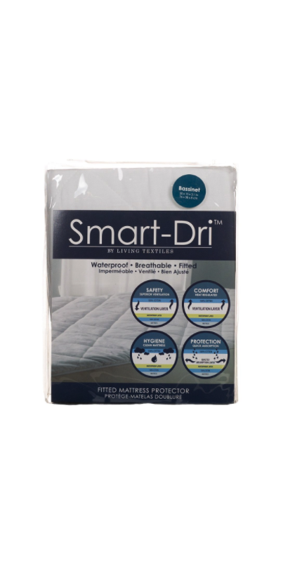 Buy Living Textiles Smart-Dri Waterproof Mattress Protector Bassinet at ...