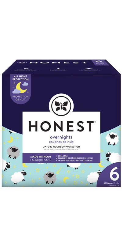 Buy The Honest Company Overnight Diapers Club Pack Sleepy Sheep at Well ...