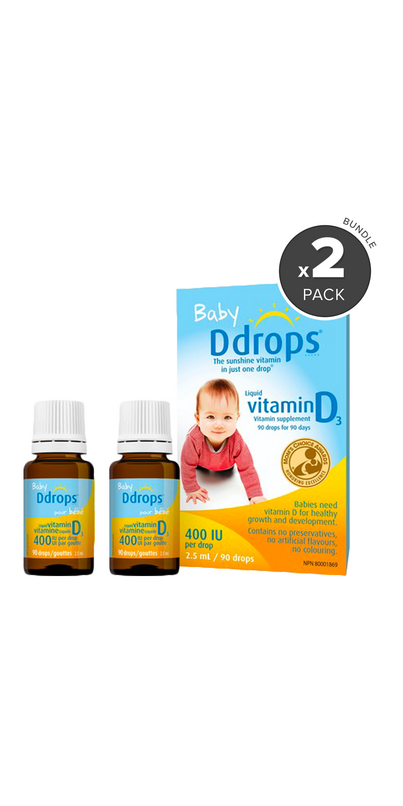 Buy Ddrops Baby Liquid Vitamin D3 Bundle at Well.ca | Free Shipping $35 ...