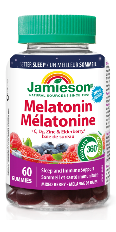 Buy Jamieson Melatonin + Vitamin C, D, Zinc & Elderberry Gummies at ...