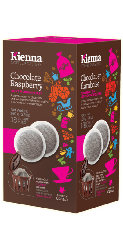 Buy Kienna Coffee Roasters Chocolate Raspberry Coffee Pods at Well.ca ...