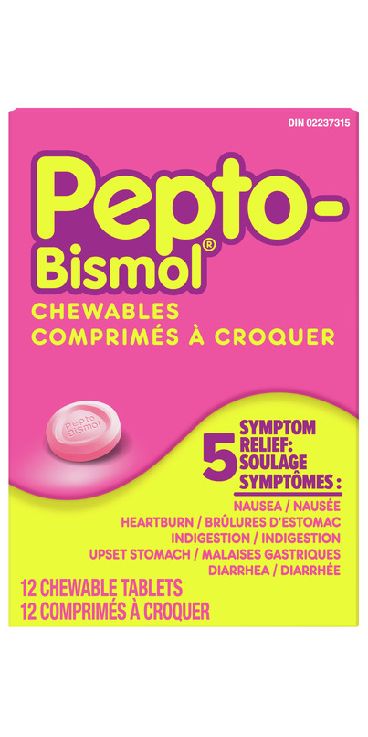 Buy Pepto-Bismol 5 Symptom Relief Chewable Tablet at Well.ca | Free ...
