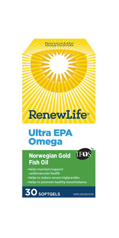 Buy Renew Life Ultra EPA Norwegian Gold Fish Oil and Omega 3's at Well ...