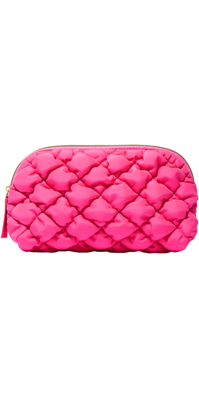 Buy Benefit Pink Puff Quilted Makeup Pouch Gift with Purchase at Well ...