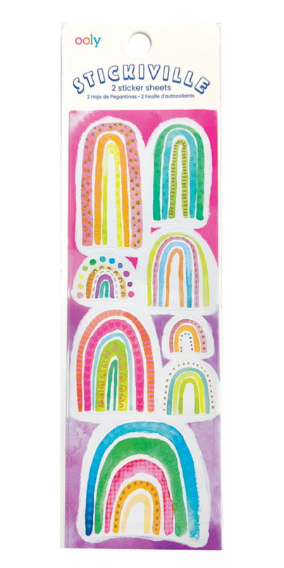 Buy OOLY Stickiville Stickers Skinny Watercolor Rainbows at Well.ca ...
