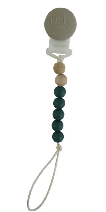 Buy Tiny Teethers Mini Pacifier Clip Blue Pine at Well.ca | Free ...