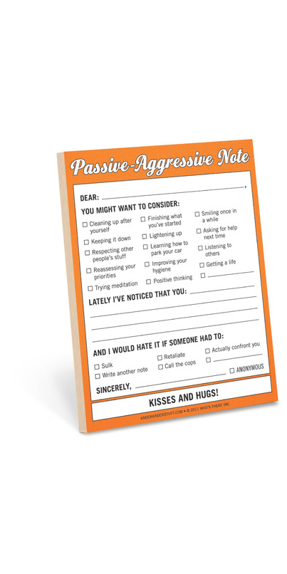 Buy Knock Knock Passive-Aggressive Nifty Note at Well.ca | Free Shipping $35+ in Canada