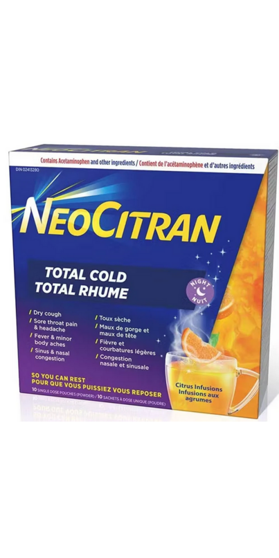 Buy NeoCitran Total Cold Night Citrus Infusions at Well.ca | Free ...
