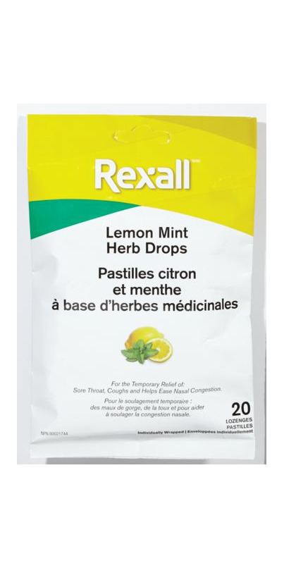 Buy Rexall Herb Drops Lemon Mint at Well.ca | Free Shipping $35+ in Canada