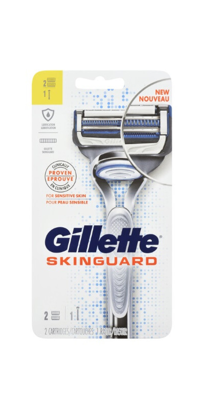 Buy Gillette SkinGuard Men's Razor Handle + 2 Blade Refills at Well.ca ...