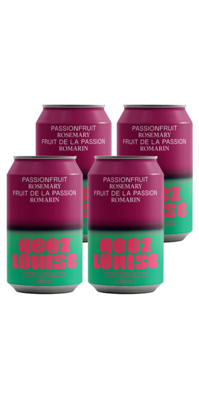 Buy Geez Louise Sparkling Water Passionfruit Rosemary Bundle at Well.ca ...