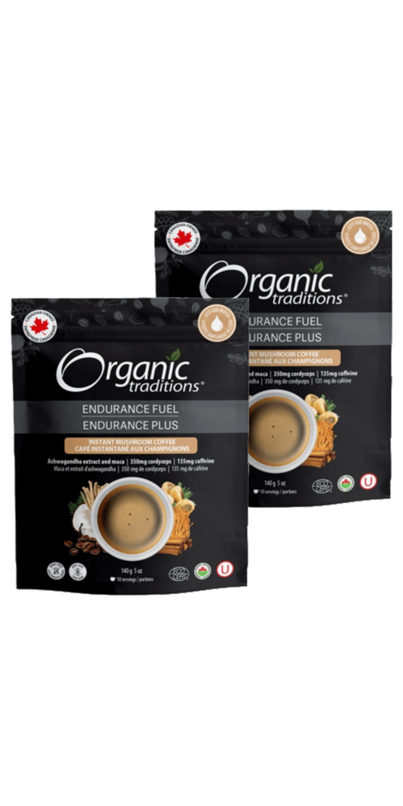 Buy Organic Traditions Endurance Fuel Instant Mushroom Coffee Bundle at ...