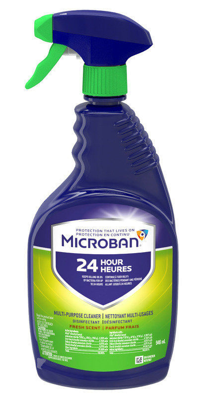 Buy Microban 24 Hour Multi-Purpose Cleaner and Disinfectant Spray Fresh ...