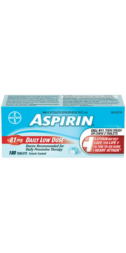 Buy Aspirin 81mg Daily Low Dose at Well.ca | Free Shipping $35+ in Canada