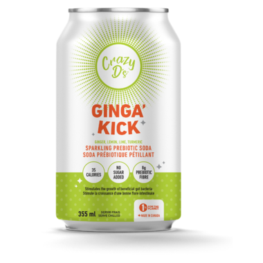 Buy Crazy D's Sparkling Prebiotic Soda Ginga' Kick at Well.ca | Free ...