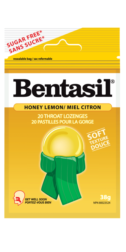 Buy Bentasil Throat Lozenge Honey Lemon at Well.ca | Free Shipping $35 ...