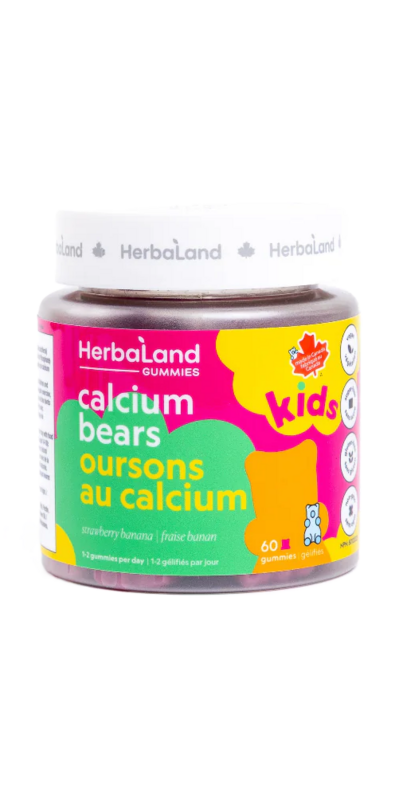 Buy Herbaland Kids Calcium Bears Gummies Strawberry Banana at Well.ca ...