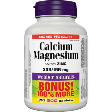 Buy Webber Naturals Calcium Magnesium with Zinc Bonus Size at Well.ca ...