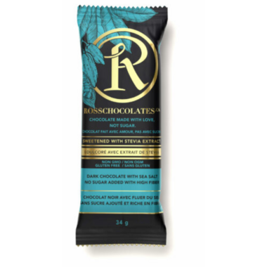 Buy Ross Chocolates Stevia Sweetened Dark Chocolate with Sea Salt Bar ...