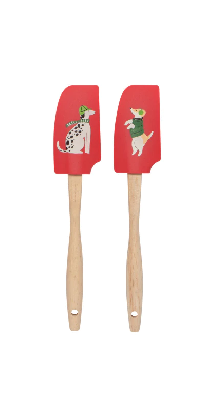 Buy Now Designs Mini Silicone Spatulas Red Yule Dogs at Well.ca | Free ...