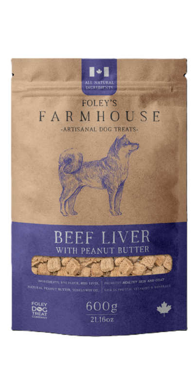 Buy Foley's Farmhouse Artisanal Dog Treats Beef Liver with Peanut ...