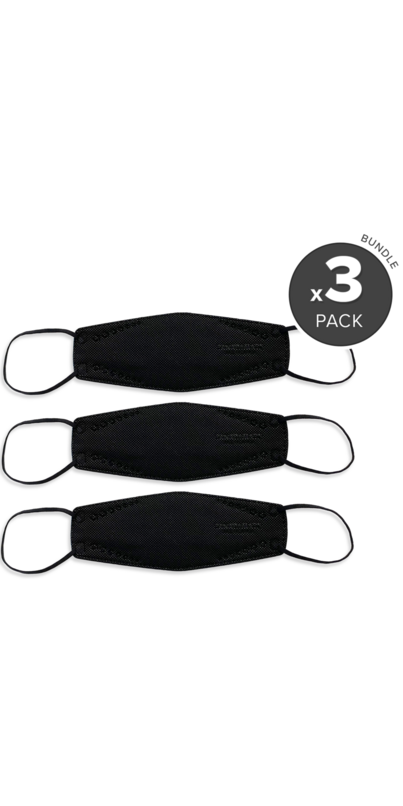 Buy CANADAMASQ CA-N95 Flat-Fold Kids Mask Extra Small Black Bundle at ...