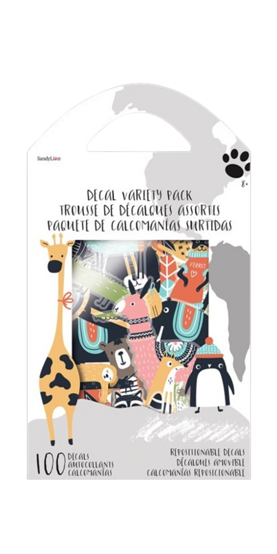 Buy Trends International Illustrated Animals Decal Variety Pack at Well ...