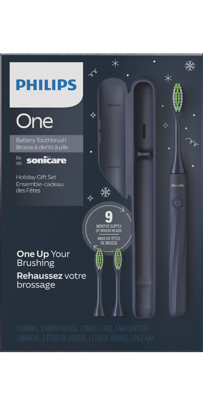 Buy Philips One Battery Toothbrush Holiday Gift Set Navy at Well.ca ...