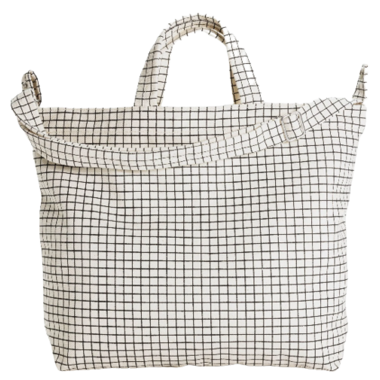 Buy BAGGU Horizontal Zip Duck Bag Natural Grid at Well.ca | Free ...