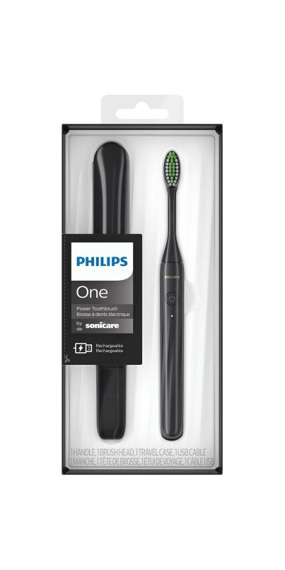 Buy Philips One by Sonicare Rechargeable Toothbrush Black at Well.ca ...