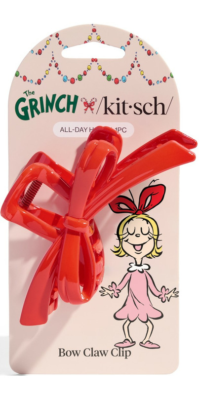 Achetez Kitsch x The Grinch Bow Claw Clip Red sur Well.ca | Livraison ...