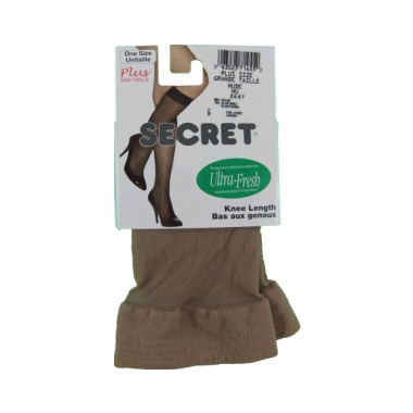 Buy Secret Ultra Fresh Plus Size Knee-Length Sheer Stockings at Well.ca ...