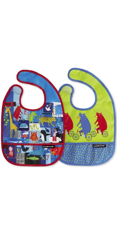 Buy Crocodile Creek Bibs 2 Go with Pouch ABC Bears and Friends at Well ...