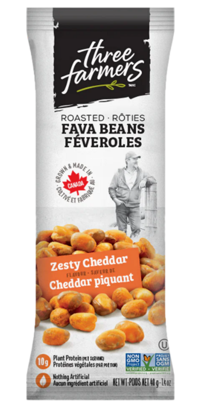 Buy Three Farmers Fava Beans Zesty Cheddar Snack Pack at Well.ca | Free ...