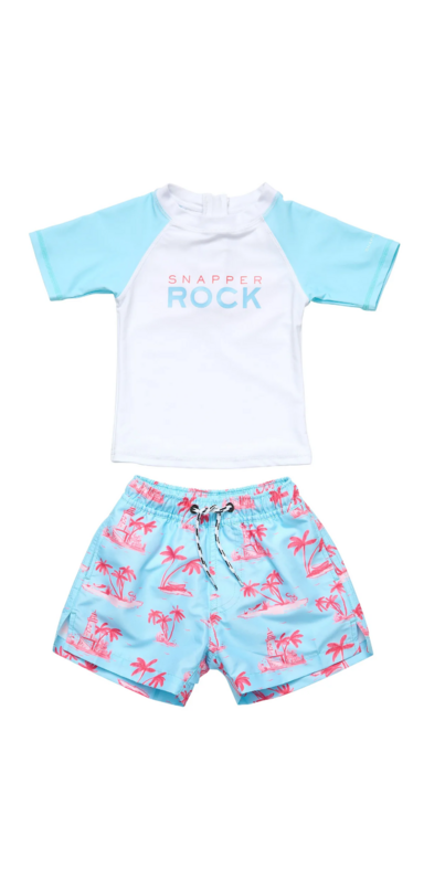 Buy Snapper Rock Short Sleeve Swim Set Lighthouse Island at Well.ca ...