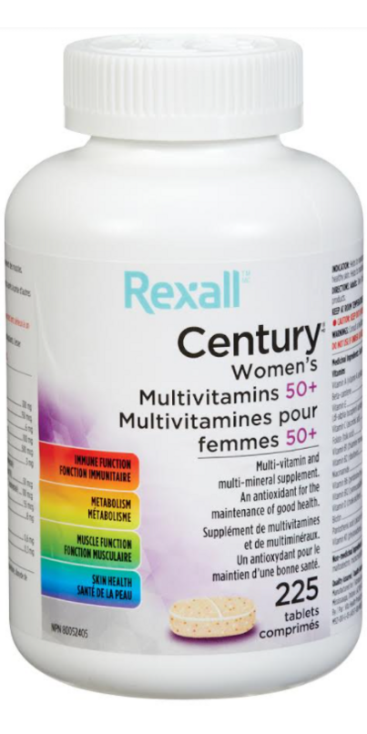 Buy Rexall Century Multivitamins for Women 50+ at Well.ca | Free ...