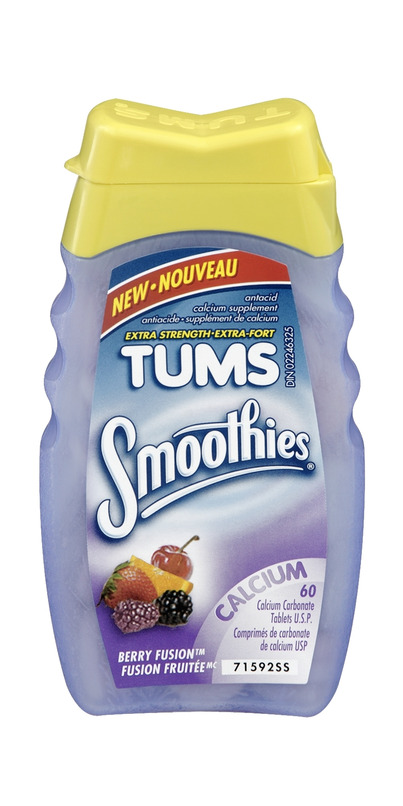 Buy Tums Smoothies Extra Strength Antacid Calcium Tablets at Well.ca ...