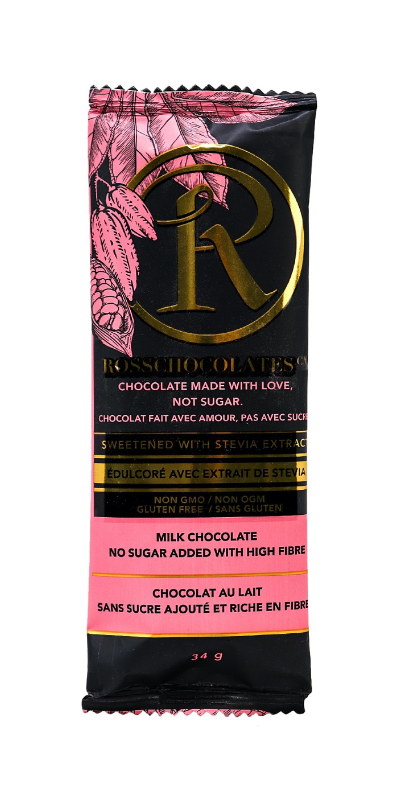 Buy Ross Chocolates Stevia Sweetened Milk Chocolate Bar at Well.ca ...
