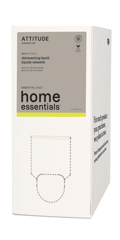 Acheter la recharge de liquide à vaisselle ATTITUDE Home Essentials Geranium & Lemongrass à Well ...