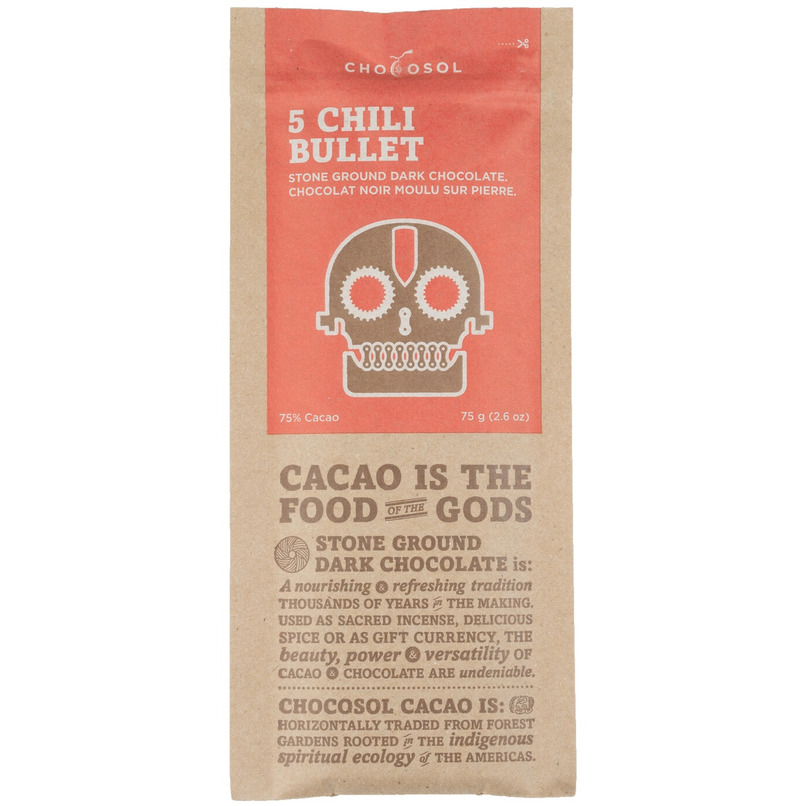Buy ChocoSol Five Chili Bullet Stone Ground Dark Chocolate at Well.ca ...