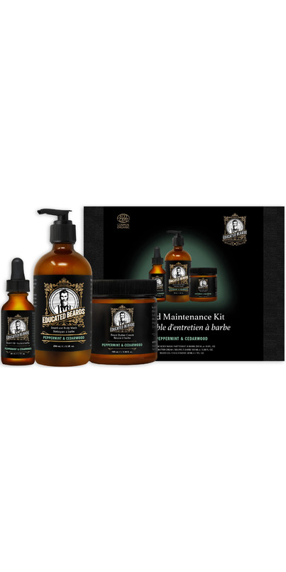 Buy Educated Beards Beard Maintenance Kit Peppermint & Cedarwood at ...