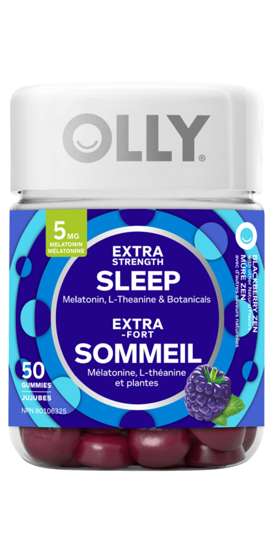Buy OLLY Extra Strength Sleep Gummy Supplement Blackberry Zen at Well ...