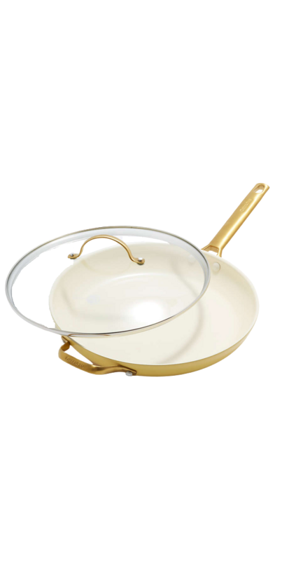 Buy GreenPan Padova Reserve 12 Inch Covered Fry Pan with Lid Yellow at ...