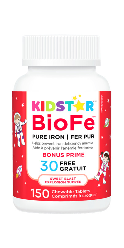 Buy Kidstar Nutrients BioFe Pure Iron Chewable Tablets Sweet Blast at ...