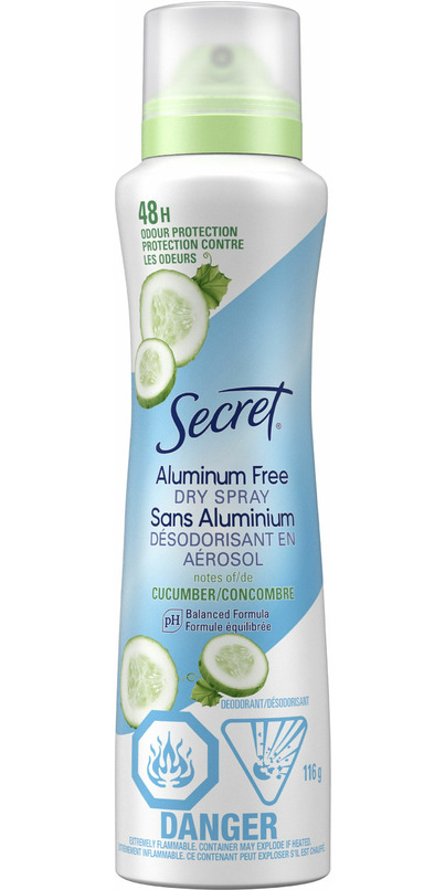 Buy Secret Aluminum Free Dry Spray Cucumber at Well.ca | Free Shipping ...