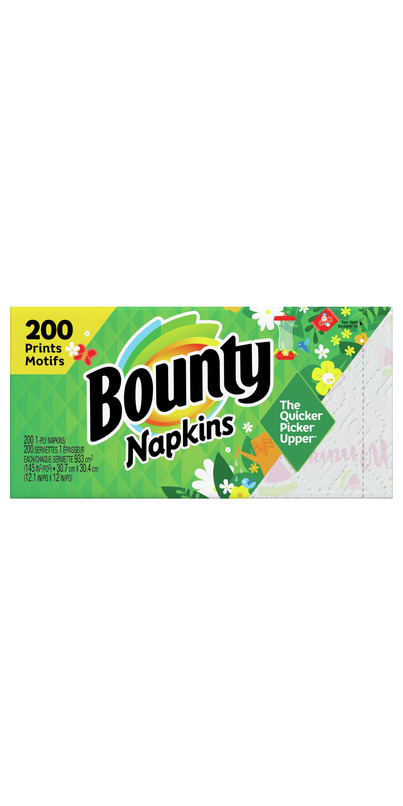 Buy Bounty Napkins Spring Print at Well.ca | Free Shipping $35+ in Canada