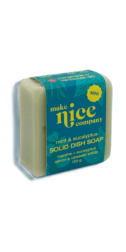 Buy Make Nice Company Mini Solid Dish Soap Mint + Eucalyptus at Well.ca ...