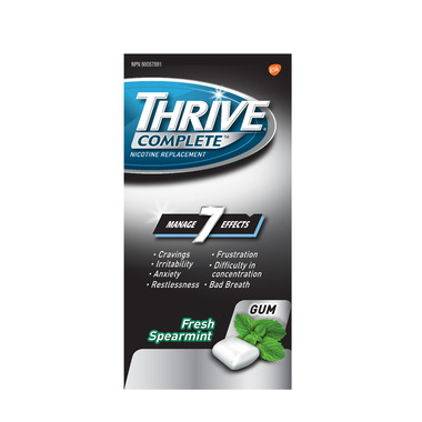 Buy Thrive 4mg Nicotine Replacement Gum Fresh Spearmint at Well.ca ...